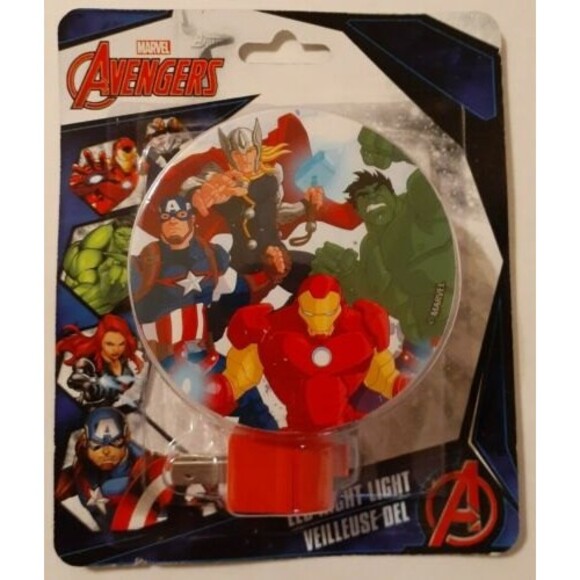 Marvel | Other | Marvel Avengers Led Night Light Plugin Iron Man Hulk ...